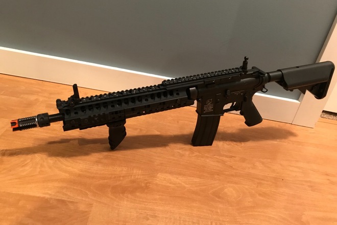JG Colt M4, Full Metal, CA Rails - Airsoft Smugglers
