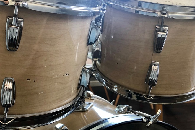1970s Ludwig Maple Cortex kit big beat 24/12/13/16 3ply shell pak ...