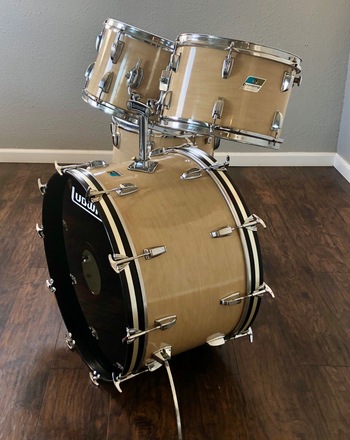 1970s Ludwig Maple Cortex kit big beat 24/12/13/16 3ply shell pak ...