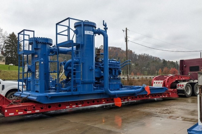 Large Horsepower Natural Gas Compressor Package Install — Trunkline