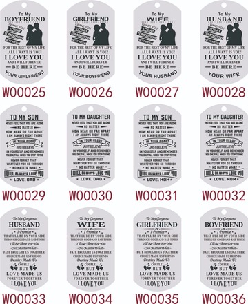 50pcs Fashion Lettering Best Wishes Steel Necklaces - Simplelots Bulk ...