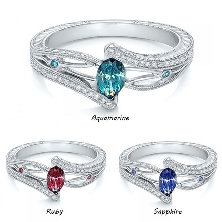 40Pieces Luxury Rhinestone Mixed Female Rings - Simplelots Bulk ...