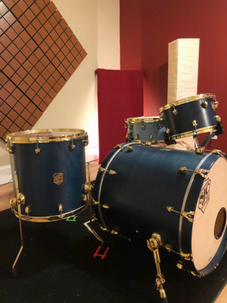 SJC Maple Drum Kit Navy 3-Piece Satin Stain - DrumSellers.com