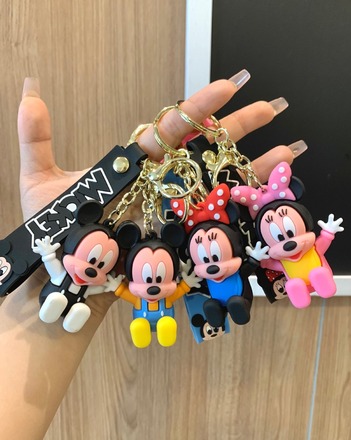 20 Piece Cartoon Cute Mickey Mouse Keychain - Simplelots Bulk Wholesale ...