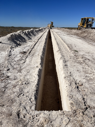 8" steel pipeline — Trunkline