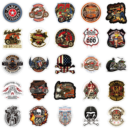 motorcycle Harley graffiti sticker car sticker - 750 pcs - Simplelots ...
