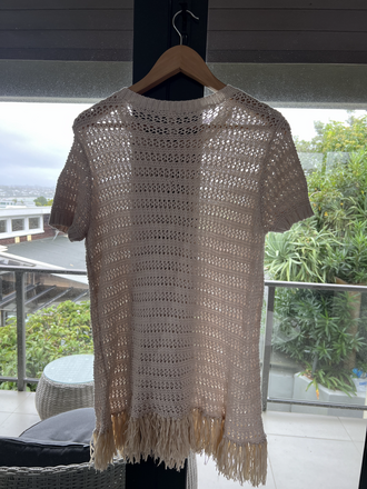 Cream Mesh Top Kate Sylvester Reloved