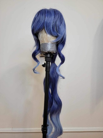 Layla Genshin Long Blue Wig - Lumikha Cosplay Resale
