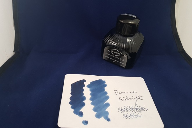 Diamine Midnight blue-black ink sample 5ml - Pensharing