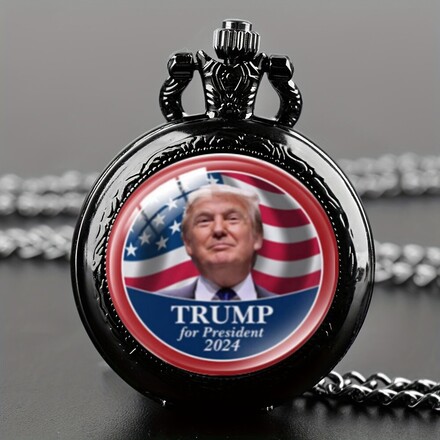 35 Pcs Trump President Quartz Pocket Watch - Simplelots Bulk Wholesale ...