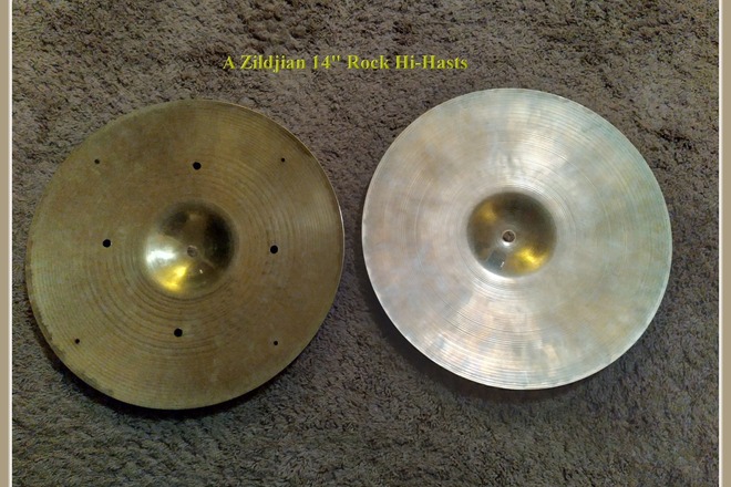 ZILDJIAN ROCK HI-HATS (PAIR) 14" (1980'S) - DrumSellers.com