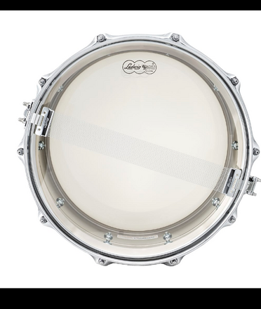 X Chrome-Over-Brass 6.5x14" Snare Ludwig's Chrome over Brass sn ...