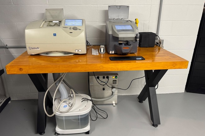 Nidek/Santinelli ME-1200 Edger + ICE-1200 Blocker w/Water Pump ...