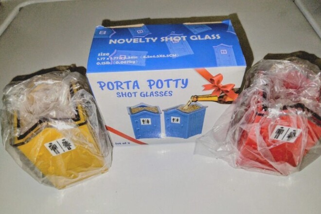 New 40pc of Mixed Color Porta Potty Novelty Shot Glasses - Simplelots ...